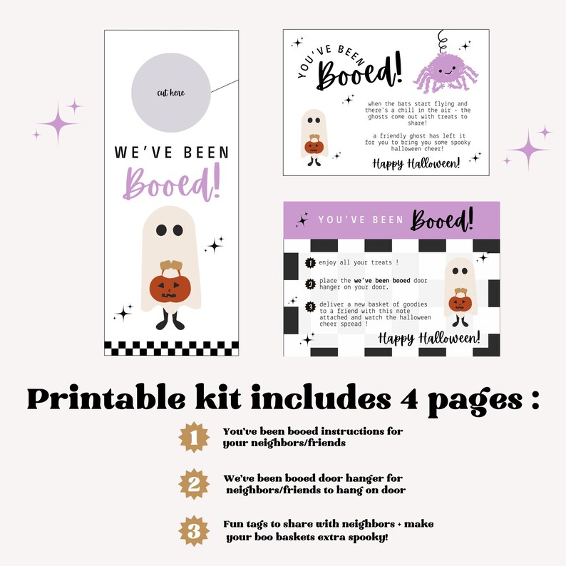 Halloween Boo Kit | Halloween Tags | You've Been Booed Kit | You've ...