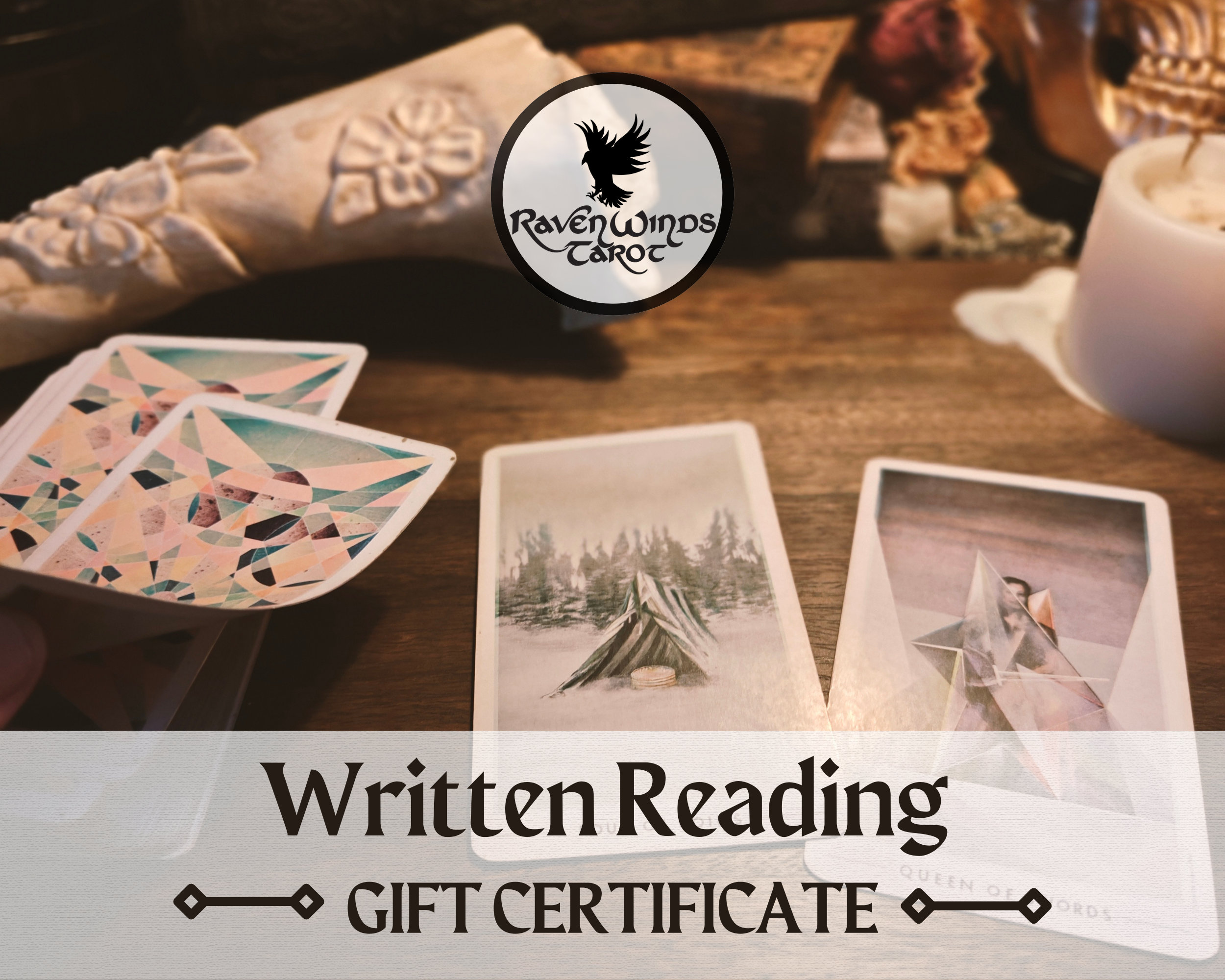 Written Tarot Reading Gift Certificate | EMAIL Tarot Reading Gift Card ...