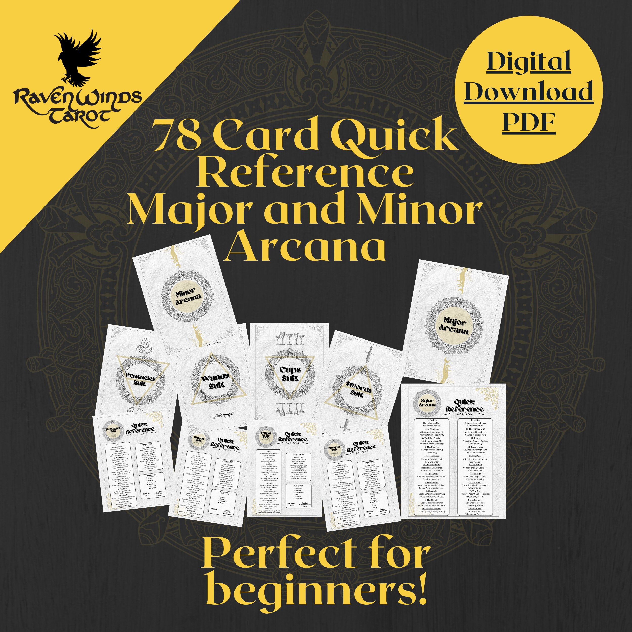 Tarot Journal Printable Digital Journal Digital Grimoire Digital Tarot ...