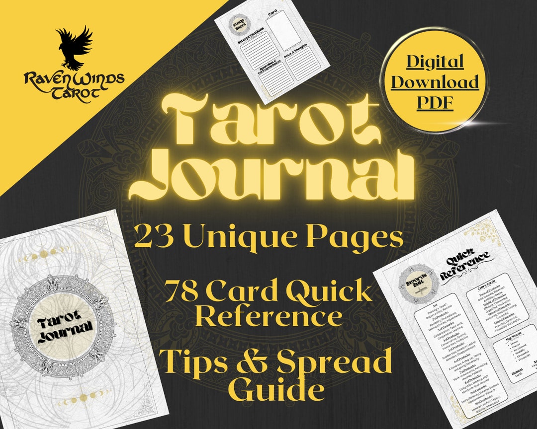Tarot Journal | Printable Digital Journal | Digital Grimoire | Digital ...