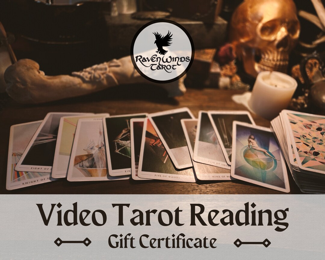 Recorded Video Tarot Reading Gift Certificate | Video Tarot Reading Gift Card | Tarot Reading ...