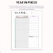 2023 Calendar, Yearly Tasks, Year in Pixels, Yearly Productivity ...