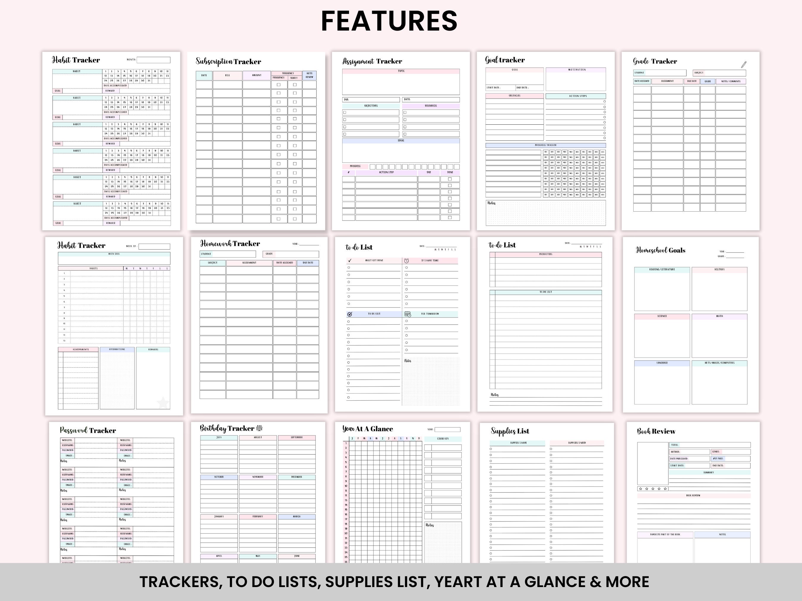 2023-2024 Homeschool Planner, Homeschool Planning, Teacher Planner ...
