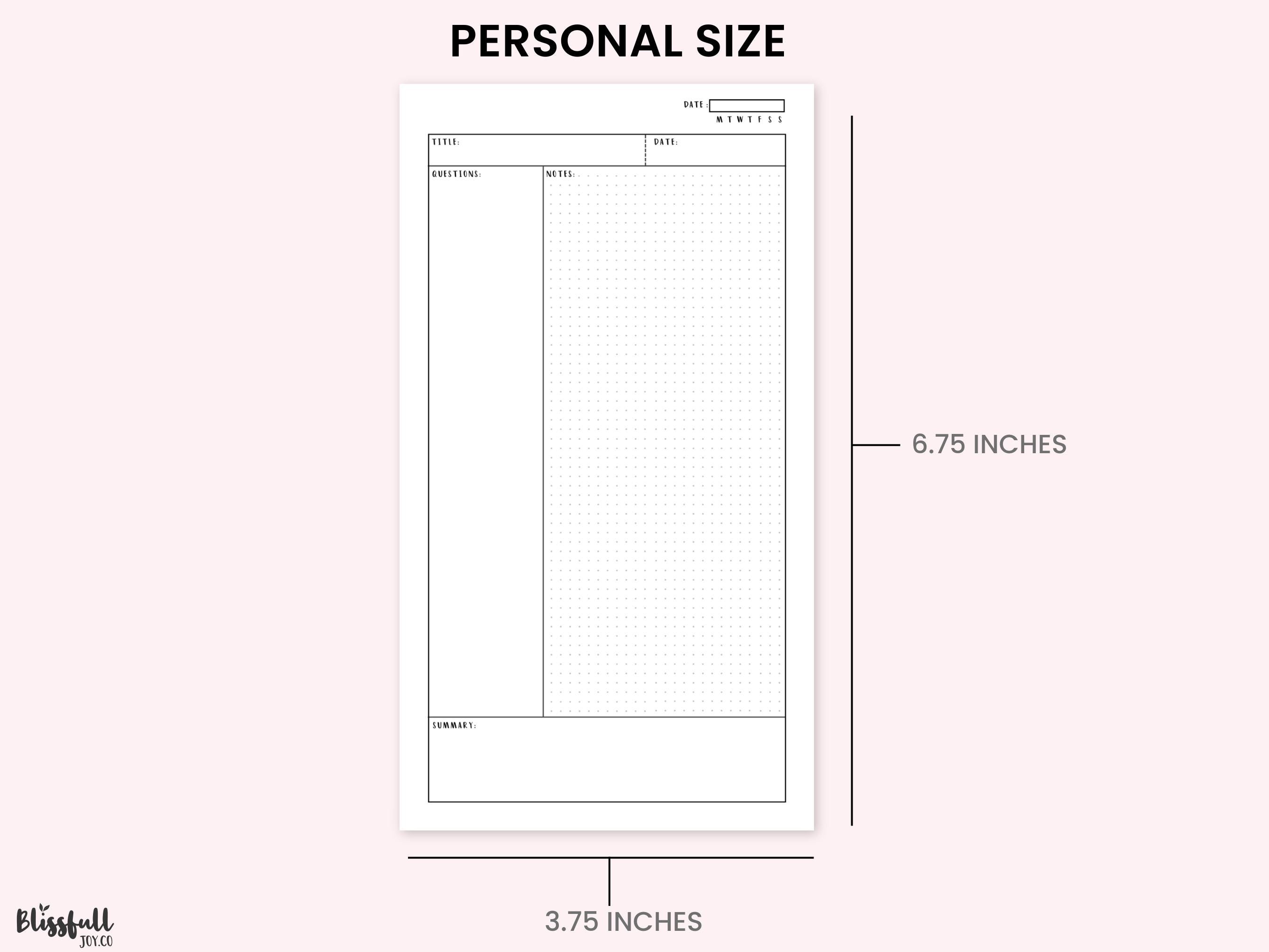 Printable Cornell Notes, Notes Paper, Lecture Notes Taking, Dot Grid ...