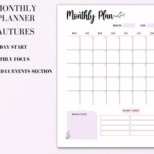 Printable Planner Bundle Daily Planner Weekly Planner | Etsy