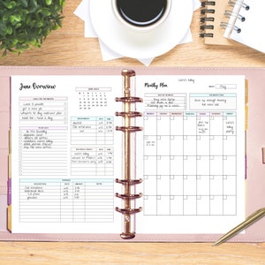 12 Month Overview Planner Printable, Undated Monthly Planner, Monthly ...