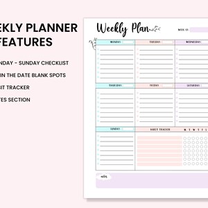Daily Planner Weekly Planner 2023 Calendar Planner Set - Etsy