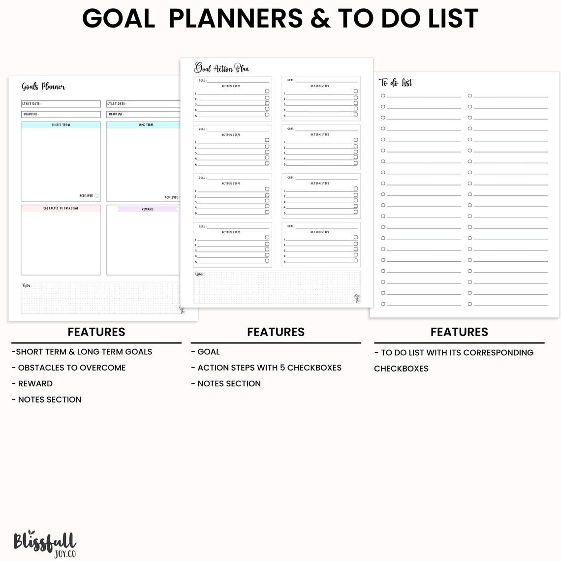 Printable Planner Bundle Daily Weekly Monthly Planners to - Etsy