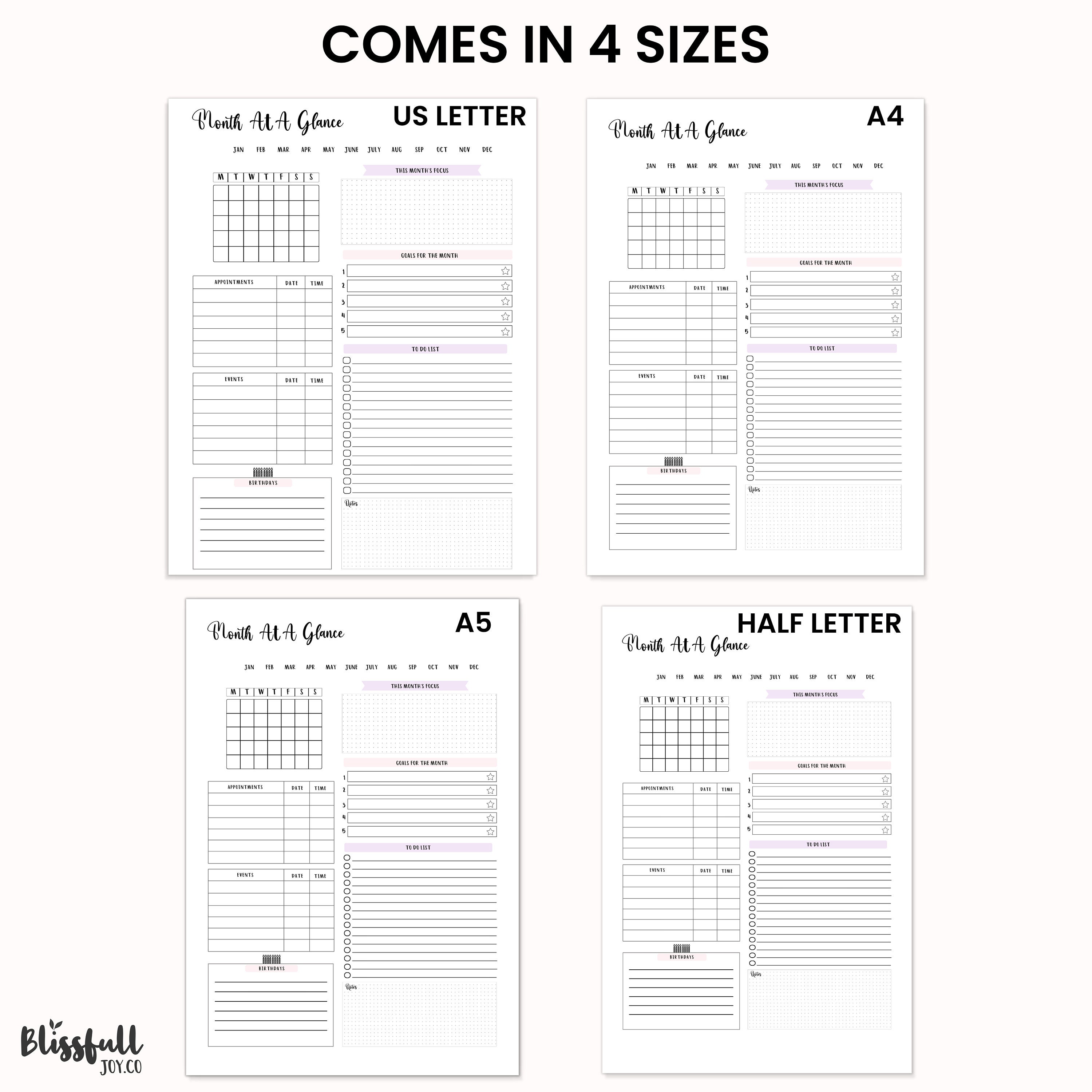 Printable Planner Bundle, Daily, Weekly, Monthly Planners, to Do List ...