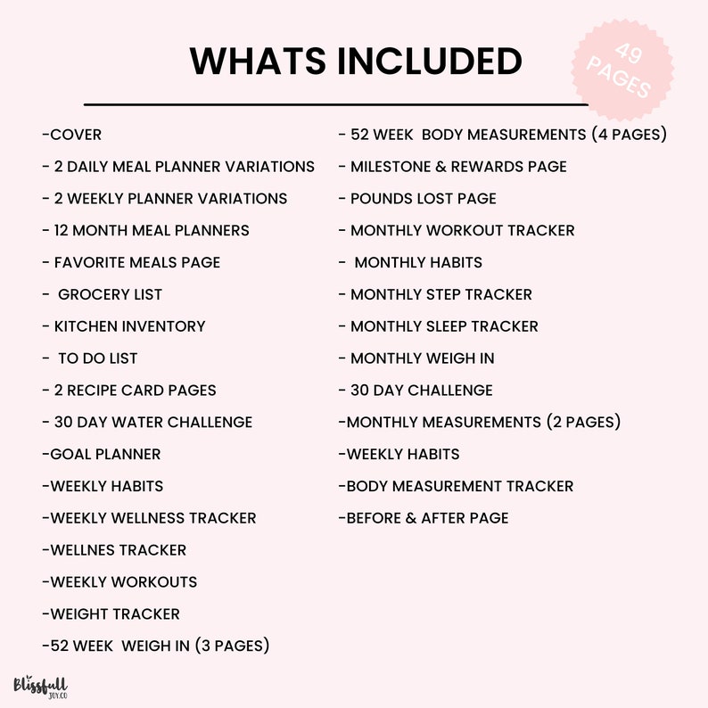Ultimate Printable Weight Loss Planner, Weight Loss Tracker, Meal ...