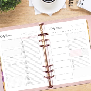 Printable Planner Bundle, Daily, Weekly, Monthly Planners, Note Pages ...