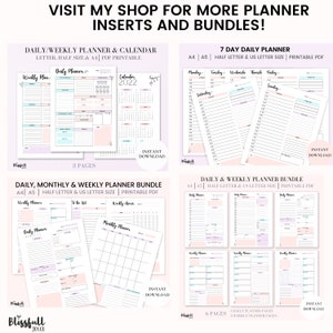 Printable Planner Bundle, Daily, Weekly, Monthly Planners, to Do List ...