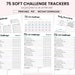 75 Soft Challenge Printable, 75 Soft Tracker, Fitness Tracker, Fitness ...