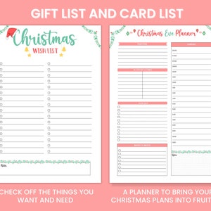 Printable Christmas Planner, Christmas Planner Bundle, Christmas Gift ...