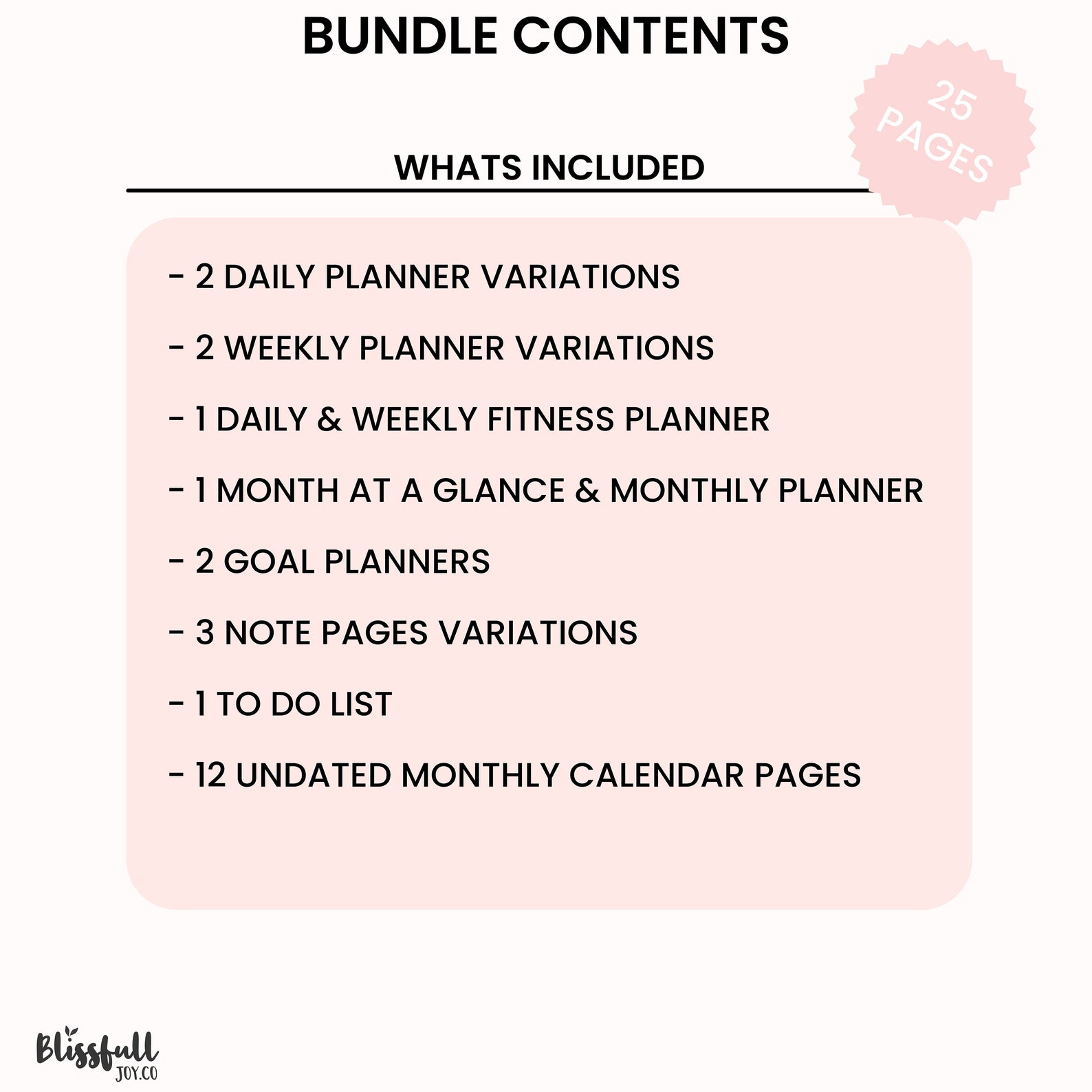 Printable Planner Bundle, Daily, Weekly, Monthly Planners, to Do List ...