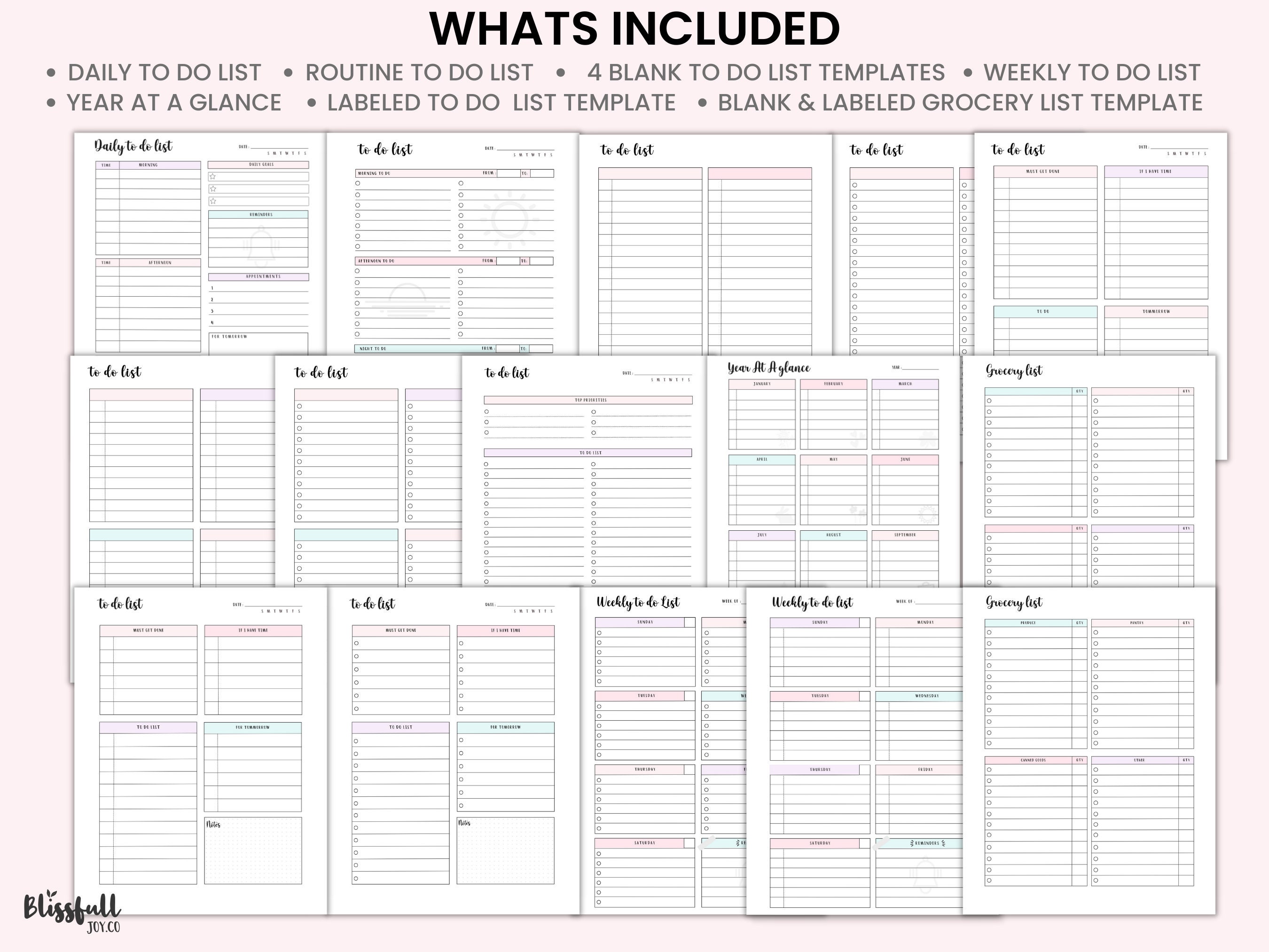 To Do List Pack to Do List Planner Page Printable to Do - Etsy
