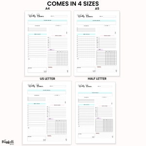 Printable Planner Bundle, Daily, Weekly, Monthly Planners, Note Pages ...