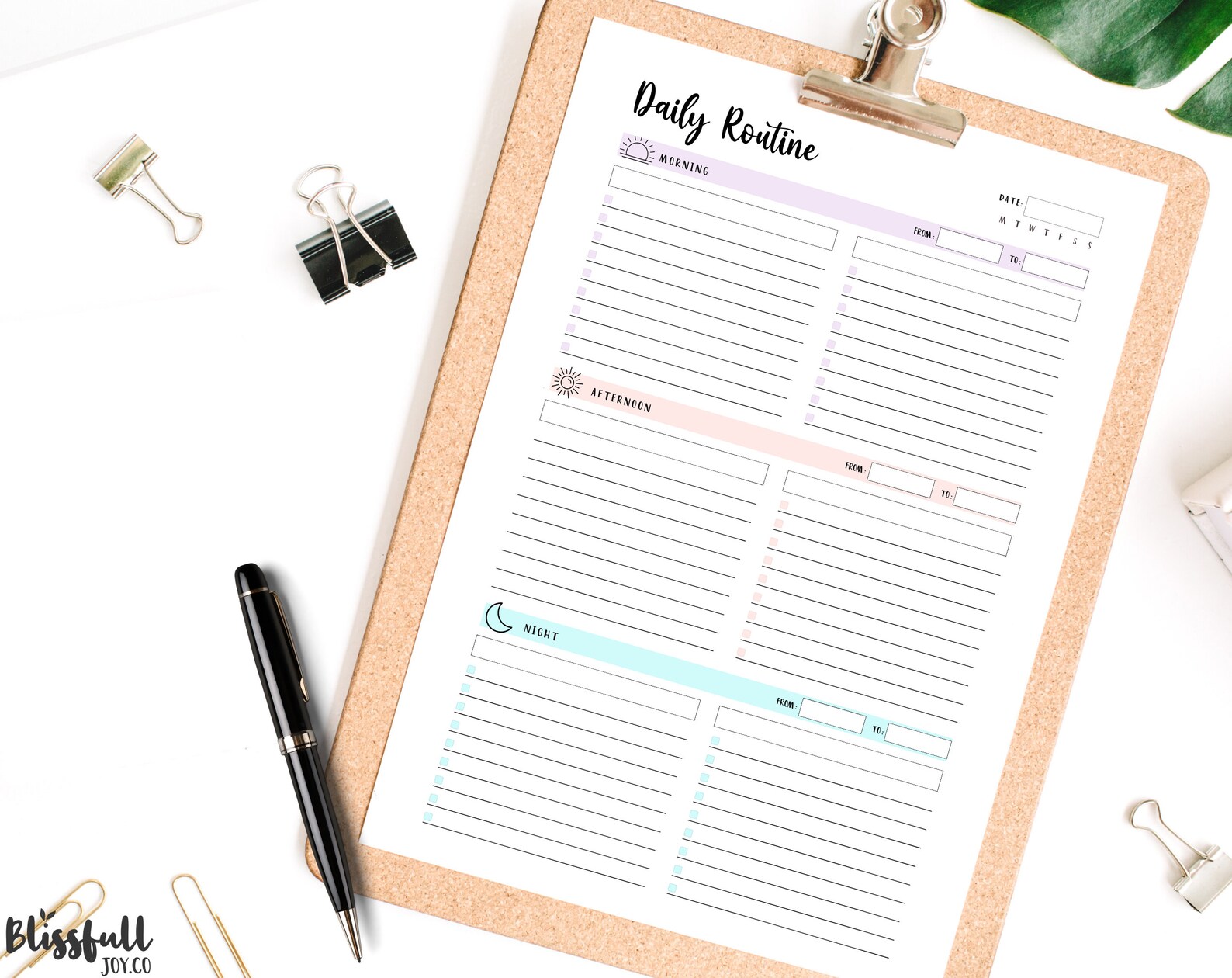 Daily Routine Tracker, Routine Checklist, Weekly Routine, Printable ...