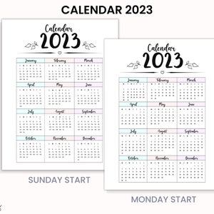 2023 Calendar, Yearly Tasks, Year in Pixels, Yearly Productivity ...
