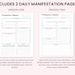 Daily, Weekly, Monthly Manifestation Printable Planner, Manifestation ...