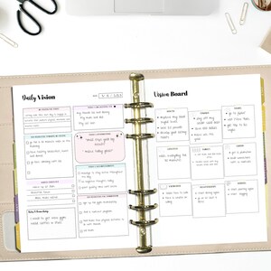 Printable Vision Board, Visualization Planner, Life Quotes ,words ...