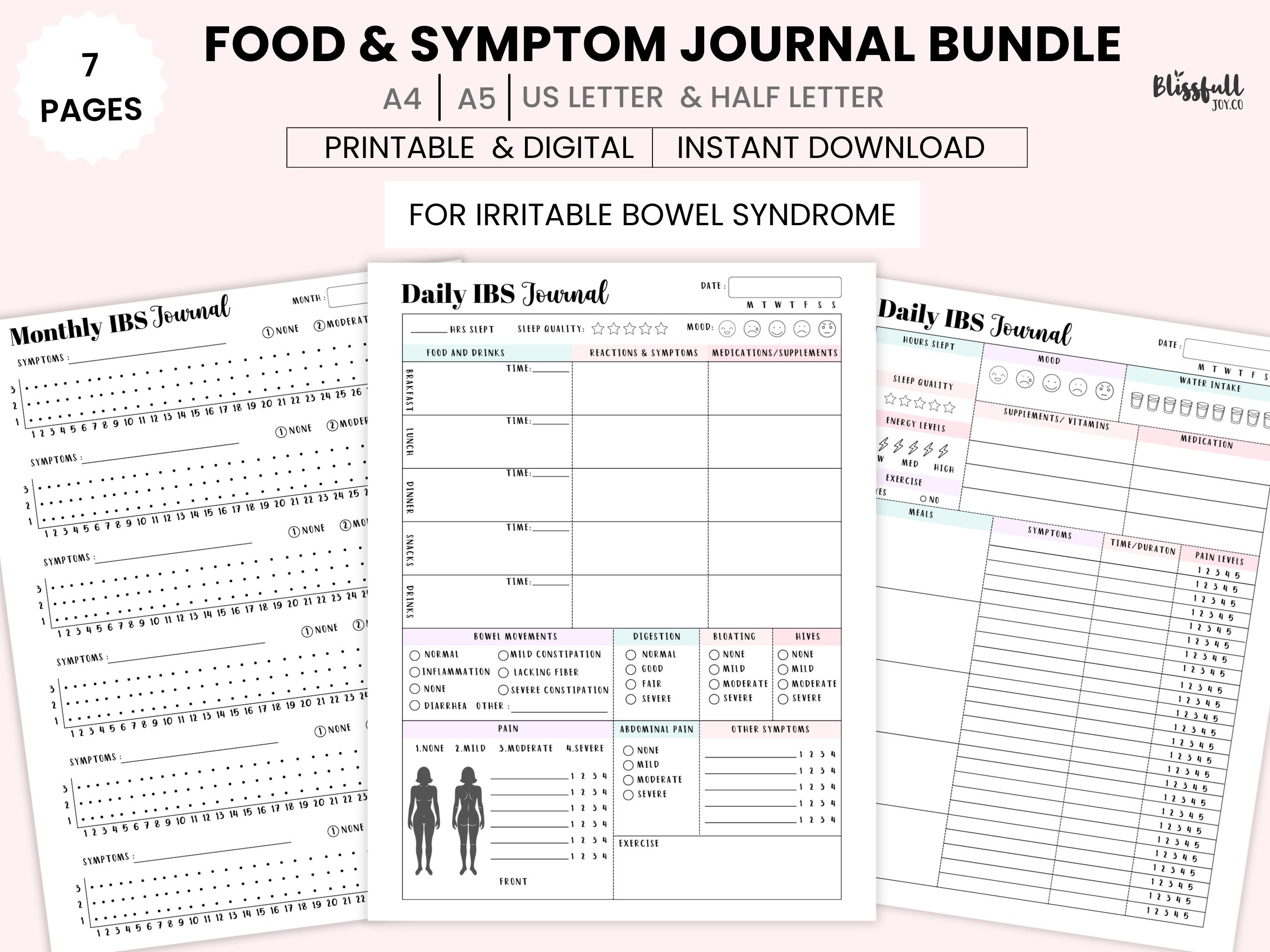 IBS Symptom Tracker, Food Sensitivity Journal, Food Symptom Tracker ...