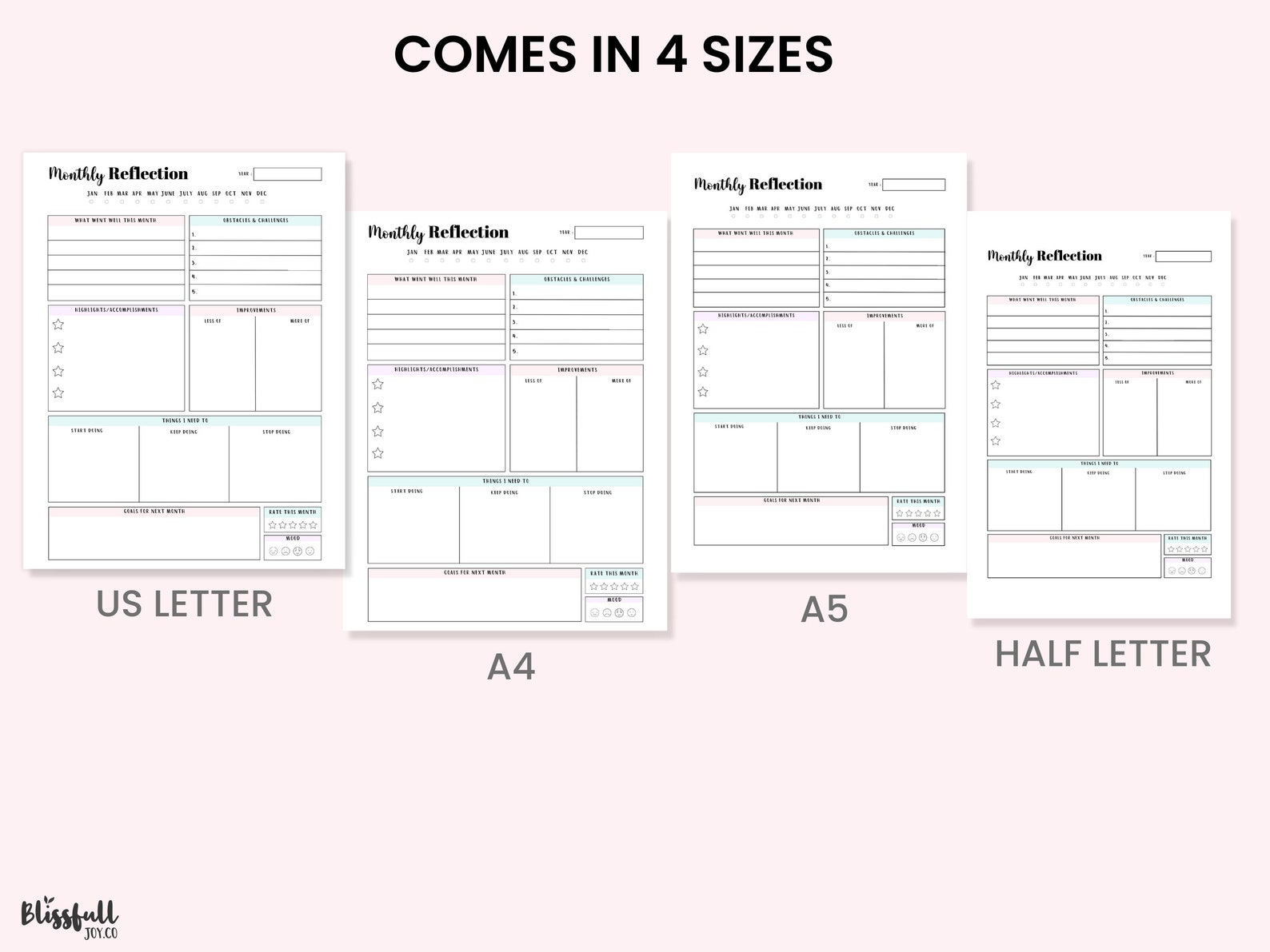 Goal Planner Bundle, Goals Tracker, Habits Trackers, Weekly, Monthly ...