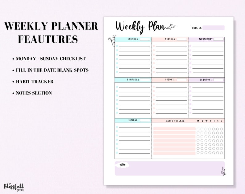 Daily Planner Weekly Planner 2023 Calendar Planner Set - Etsy