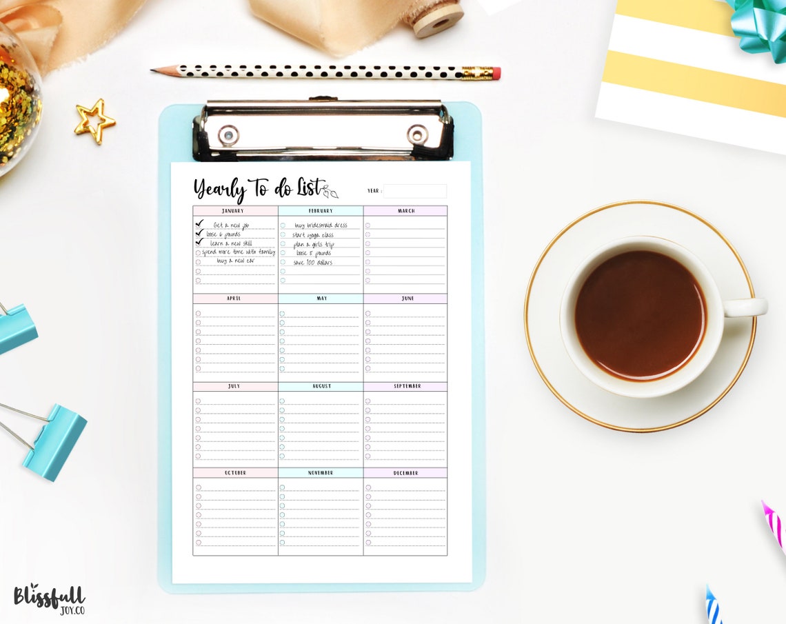 2023 Calendar Yearly Tasks Year in Pixels Yearly - Etsy