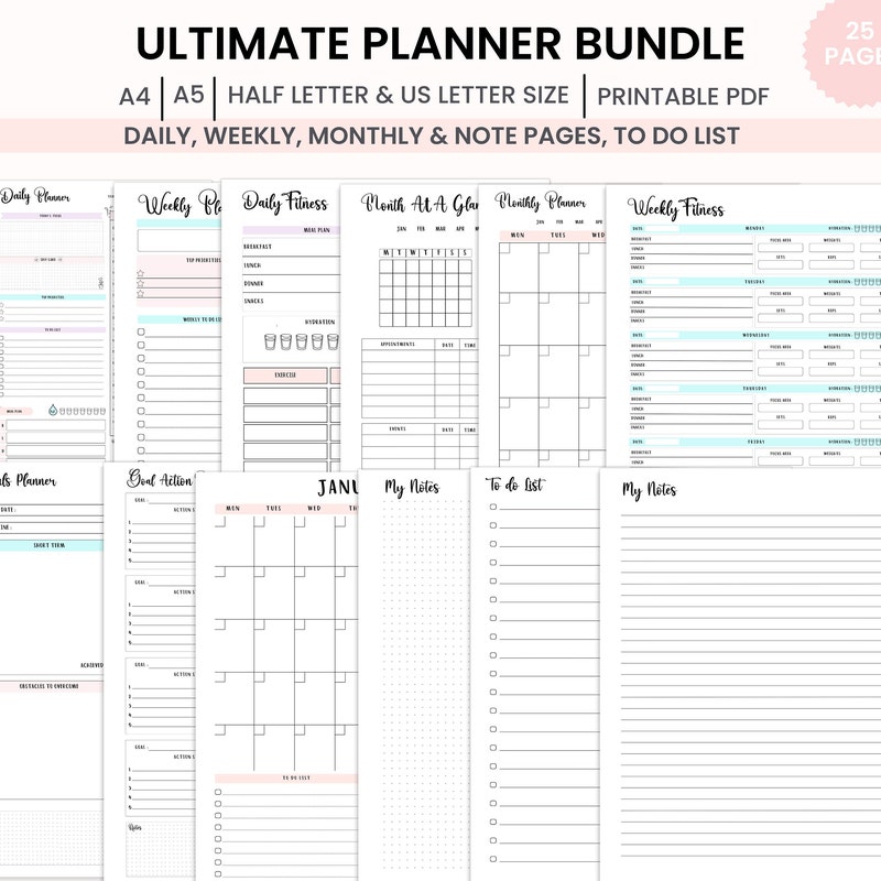 Planner Bundle - Etsy