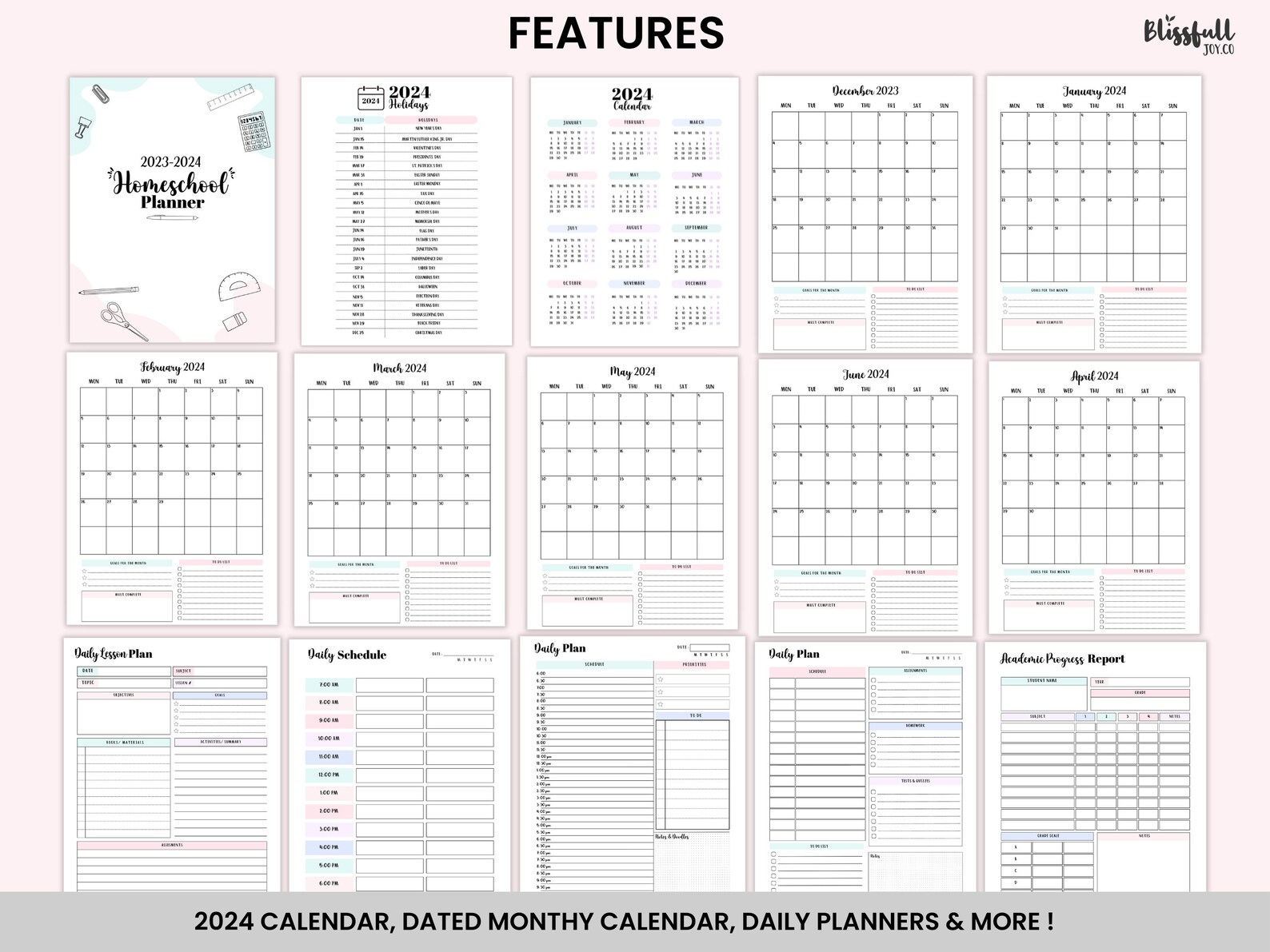 2023-2024 Homeschool Planner, Homeschool Planning, Teacher Planner ...