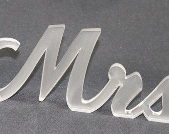 Mrs Cut Out Sign - Etsy