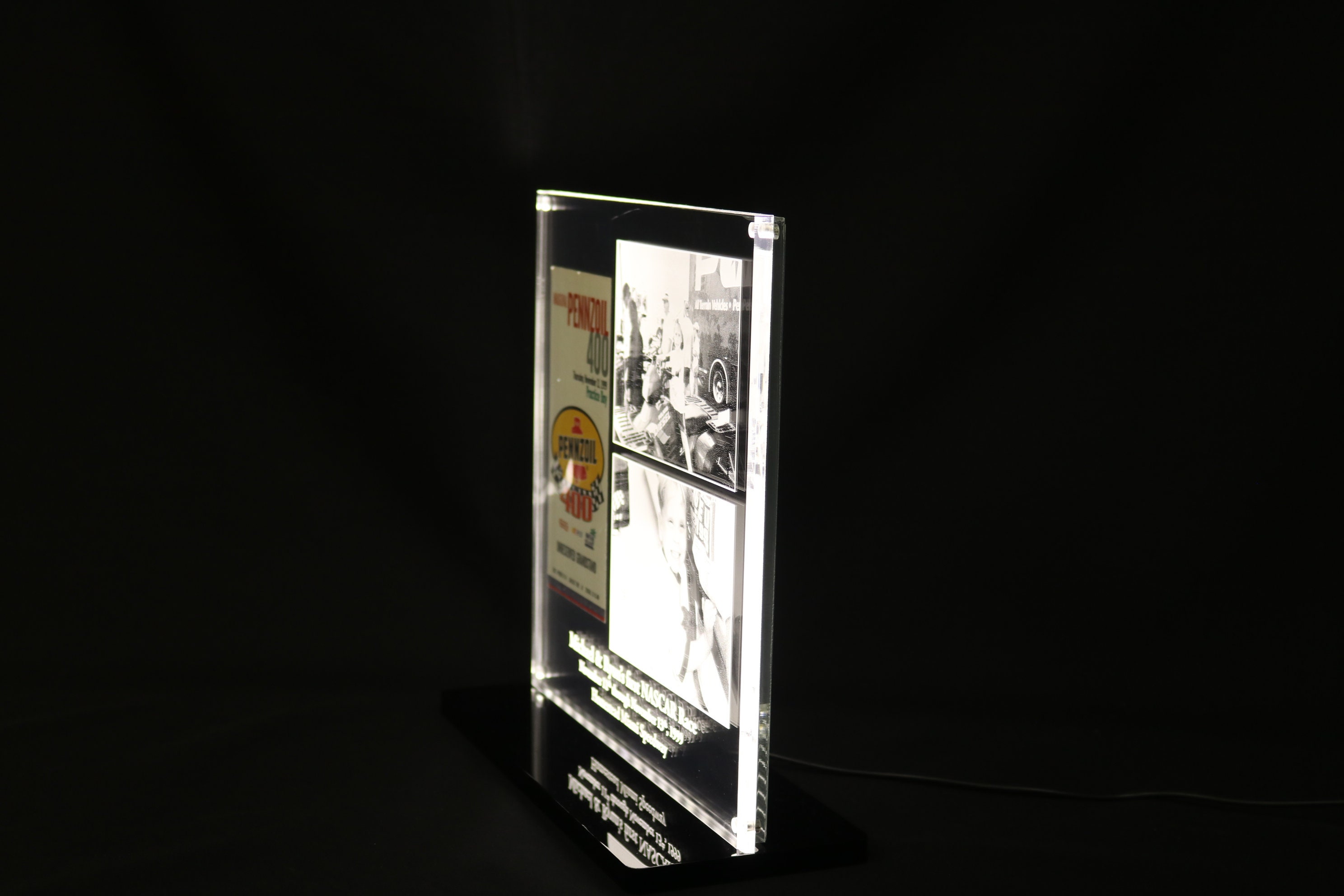Custom Acrylic Commemorative Ticket Holder | LED Light | Shadow Box - Etsy