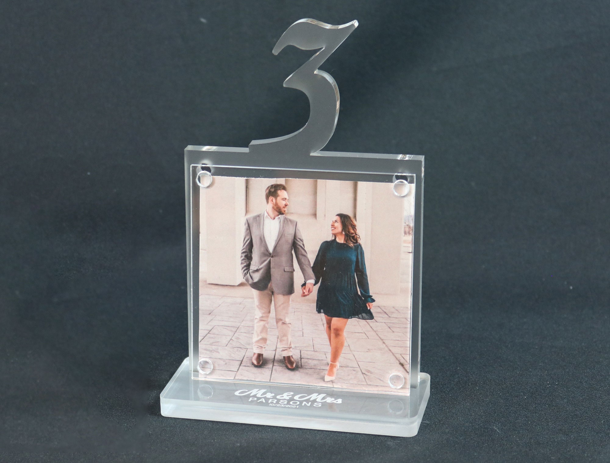 Acrylic Table Number Picture Frame Wedding Table Number - Etsy