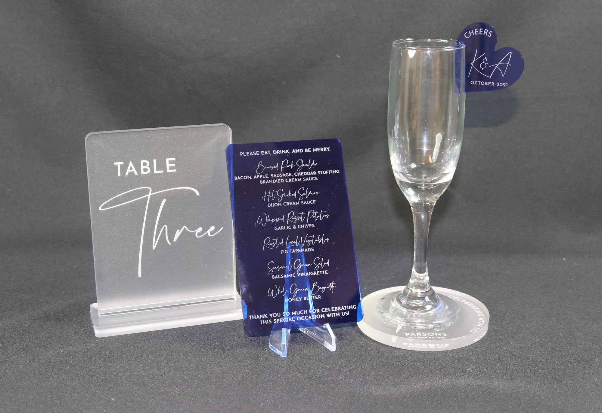 Acrylic Table Number Picture Frame Wedding Table Number - Etsy