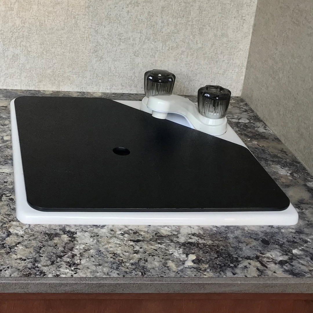 RV Corner Sink Cover - Adds Additional Counter and Cooking Space in RV ...