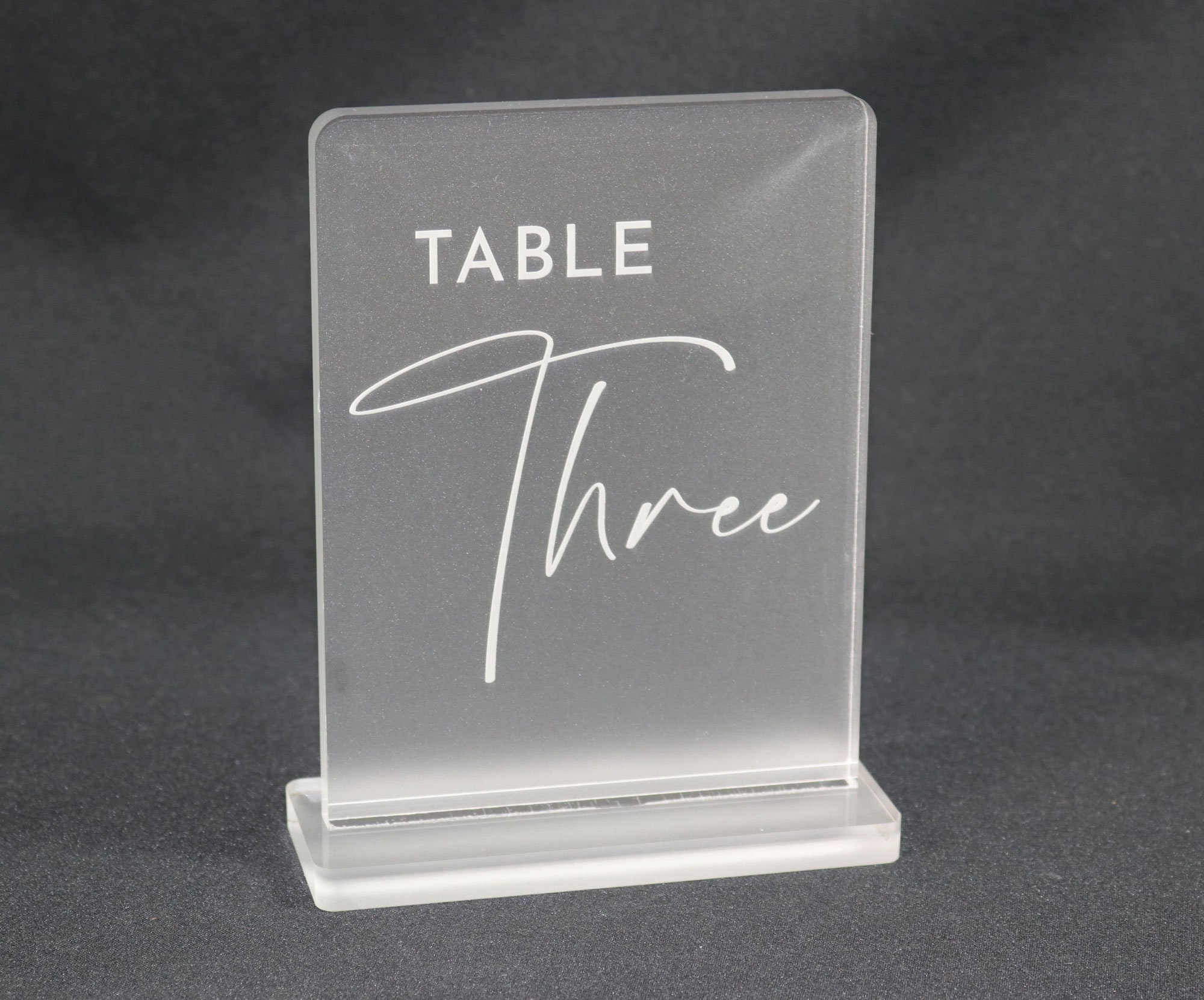 Acrylic Table Number Picture Frame Wedding Table Number - Etsy