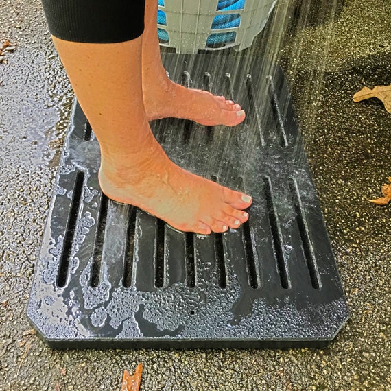 Outside shower mat store