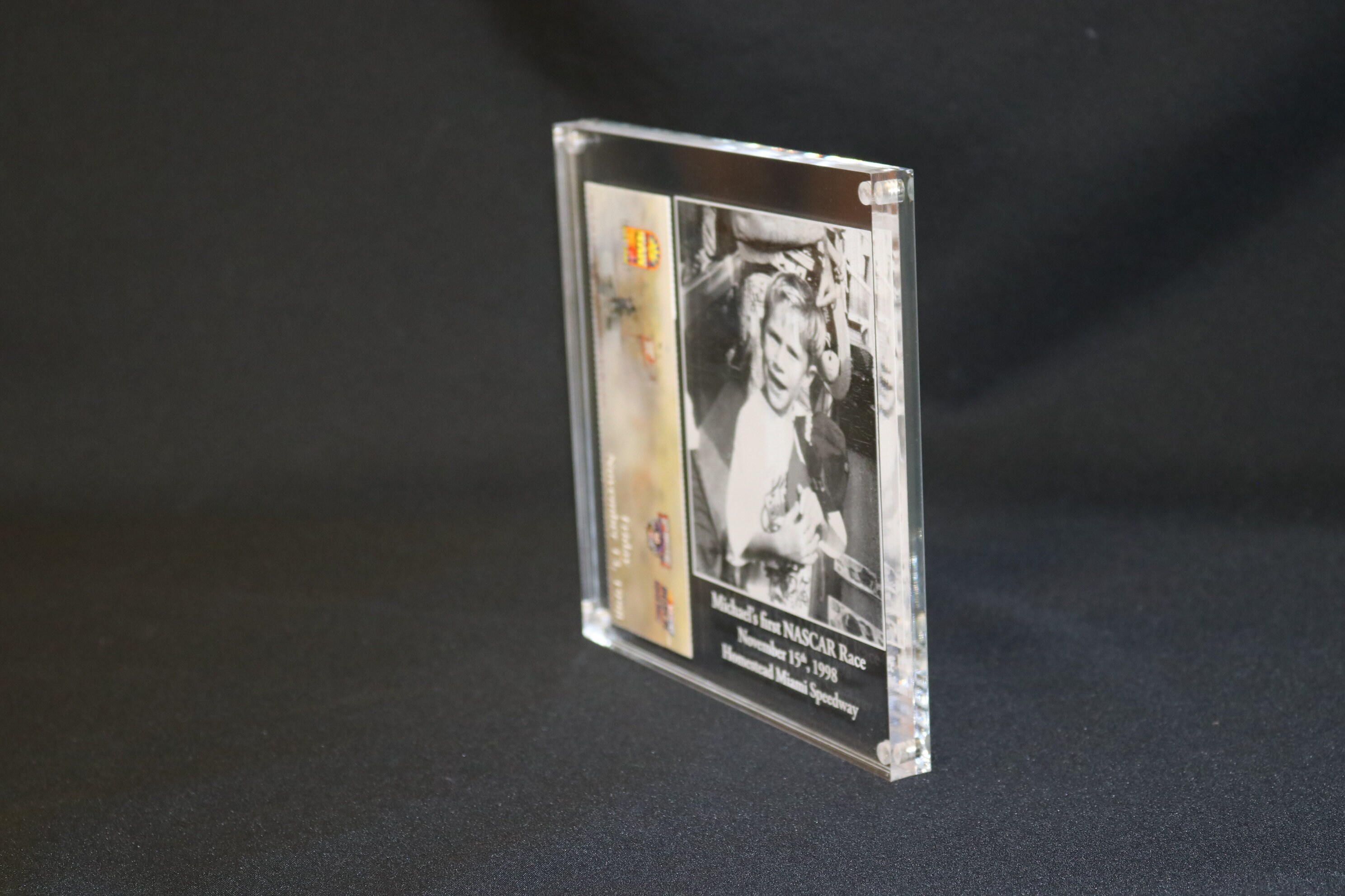 Custom Acrylic Commemorative Ticket Holder | LED Light | Shadow Box - Etsy