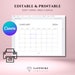 EDITABLE 2025 2024 Calendar Printable Template, Canva Monthly Calendar ...
