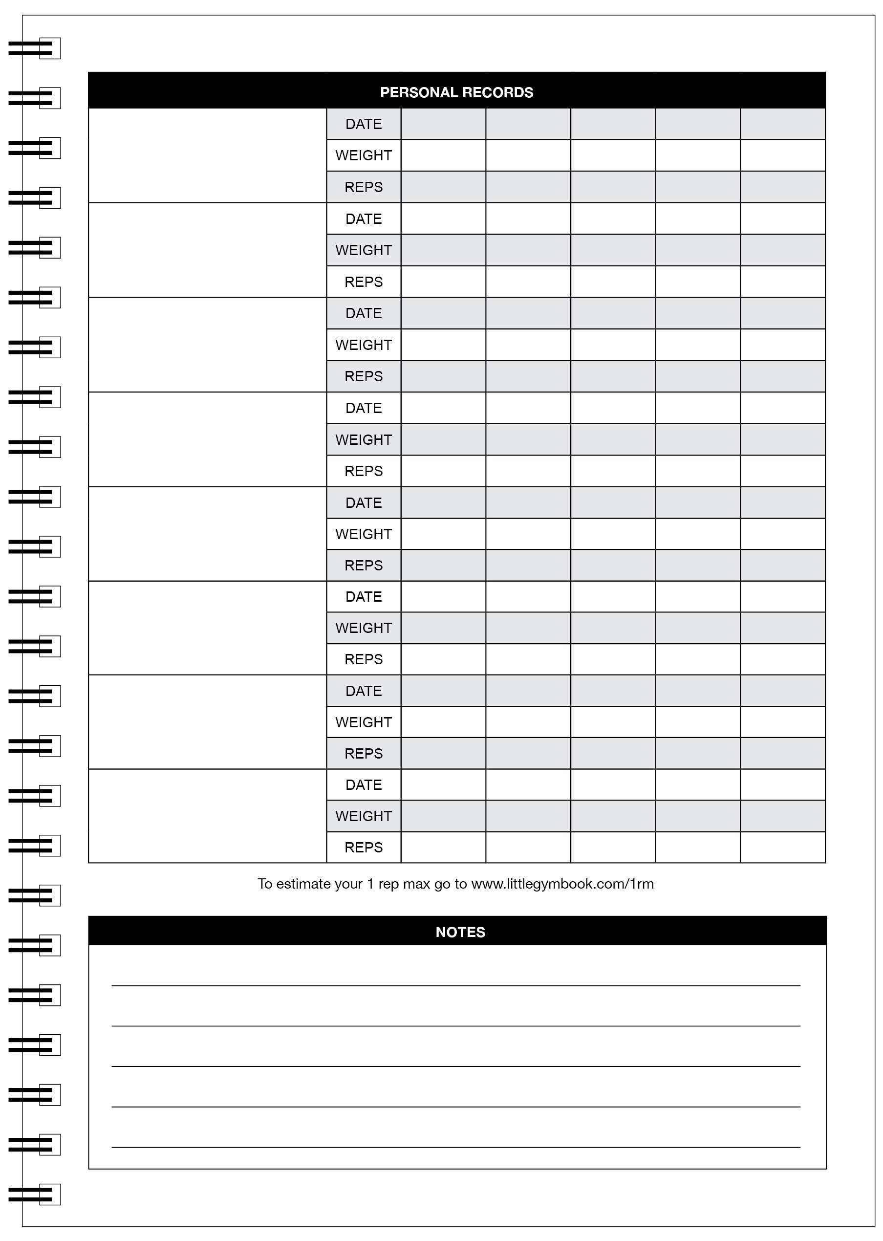 A5 Workout Journal - Etsy