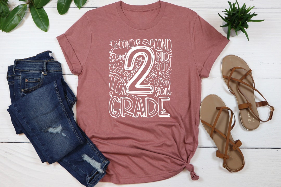2nd Grade Teacher, Second Grade Shirts, 2nd Grade Shirt, Second Grade ...