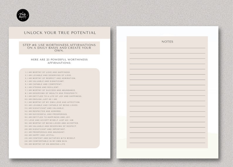 Canva Template- Printable Inner Wounds Workbook- 40 Page Printable With ...