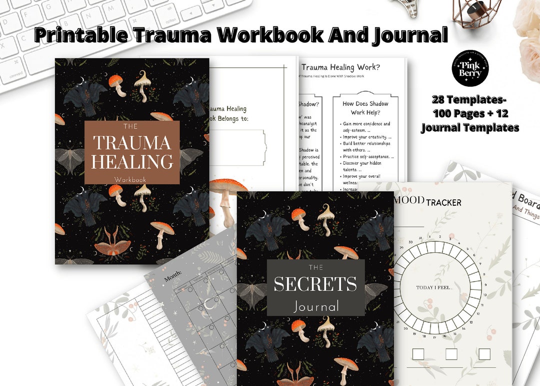 Trauma Healing Printable Workbook+printable Journal | 100 Pages | 28 ...