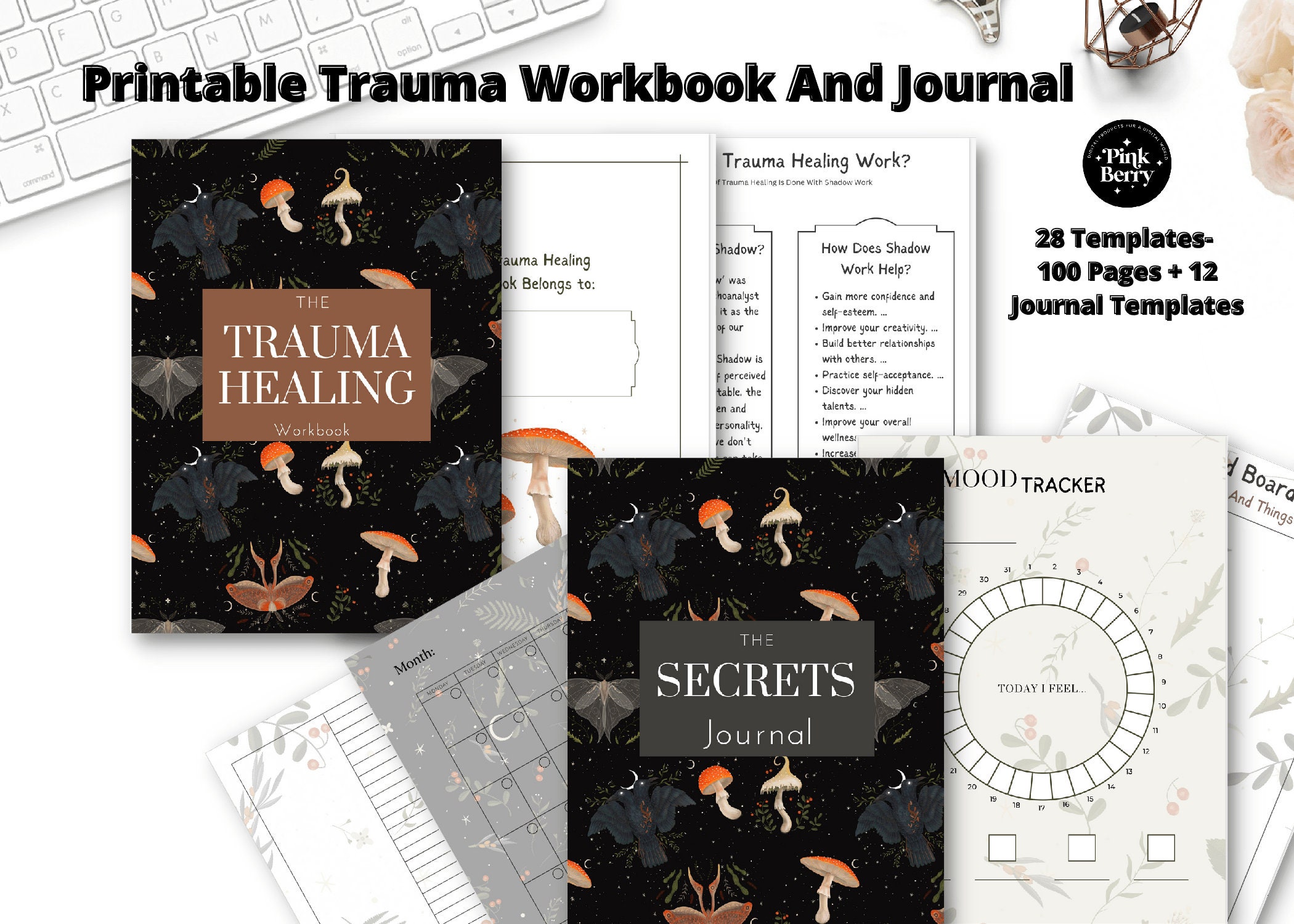 Trauma Healing Printable Workbook+printable Journal | 100 Pages | 28 ...