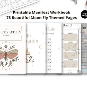 Printable Manifest Journal Workbook Manifest Planner Law of Attraction ...