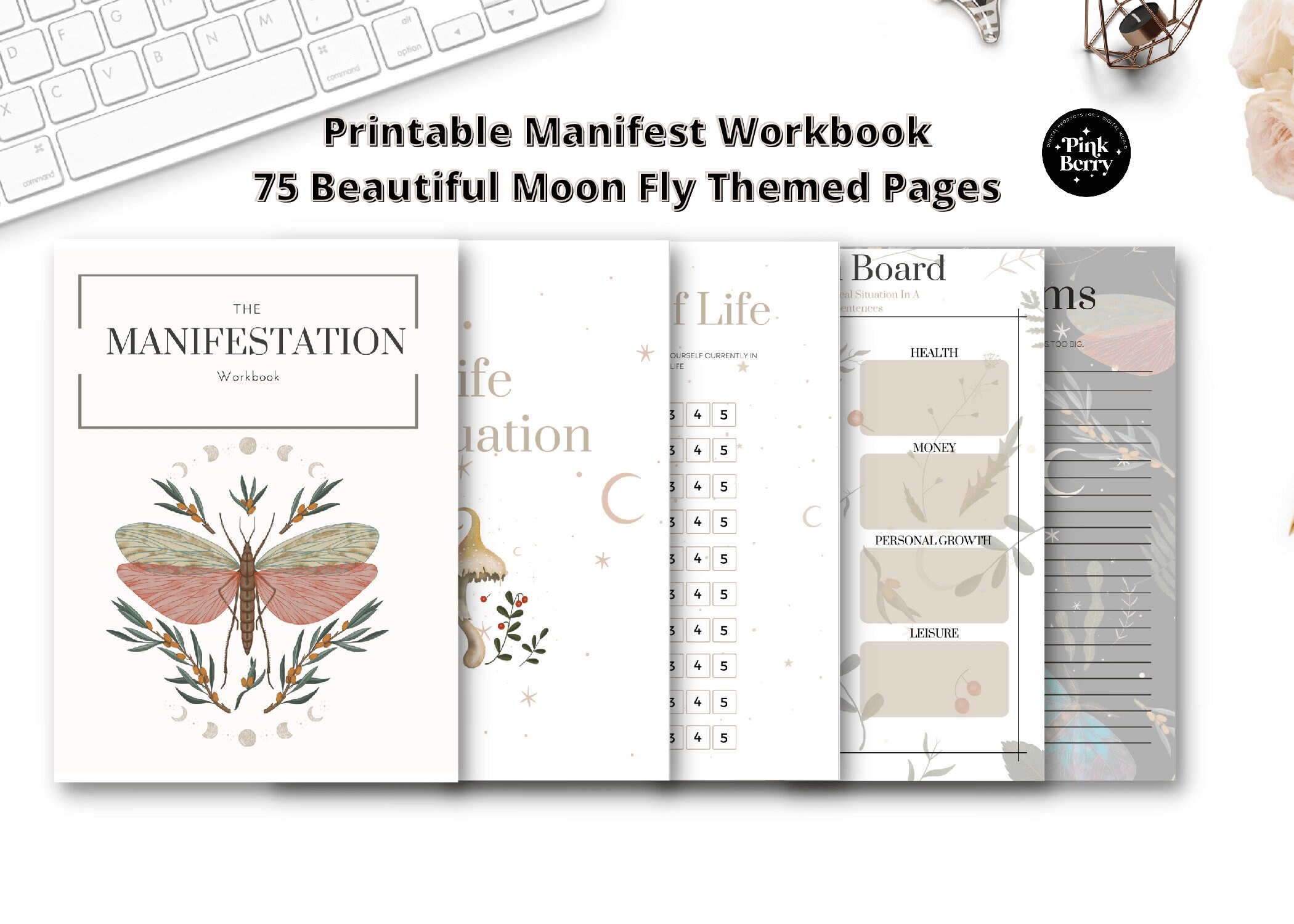 Printable Manifest Journal Workbook Manifest Planner Law of Attraction ...