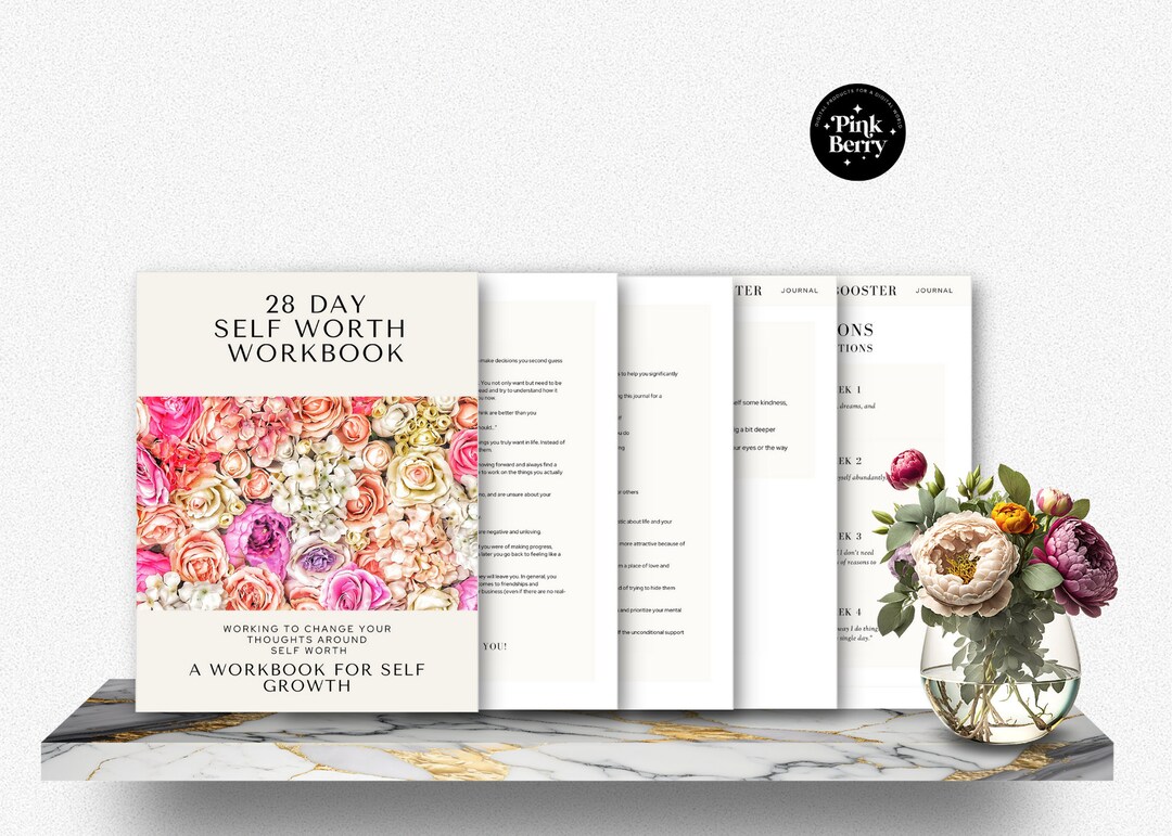 PLR 28 Day Self Worth Printable Workbook for Coaches and Publishers-95 ...