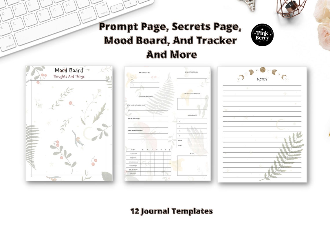 Printable Secrets Journal 12 Templates Printable Journals Printable ...