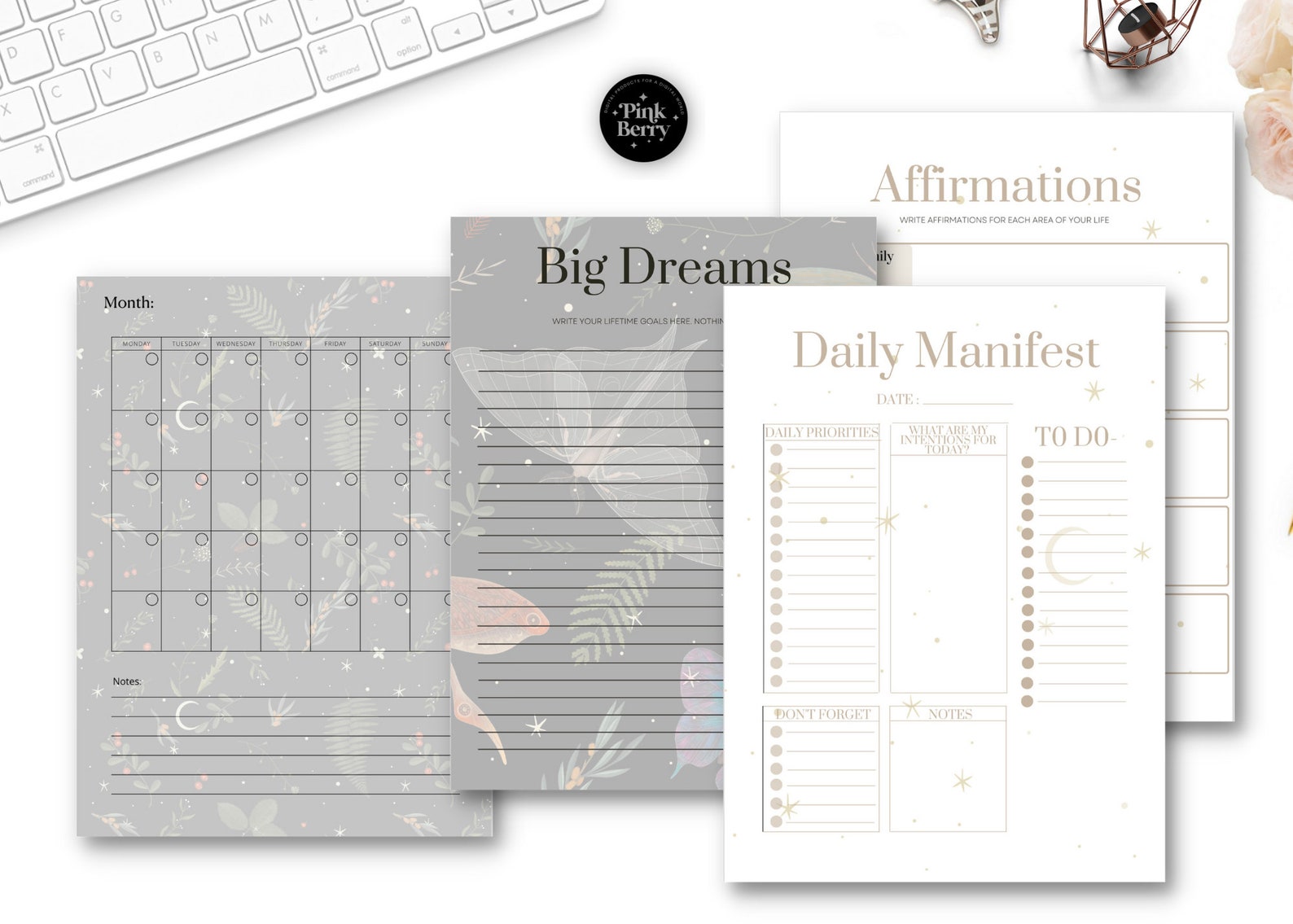 Printable Manifest Journal Workbook Manifest Planner Law of Attraction ...